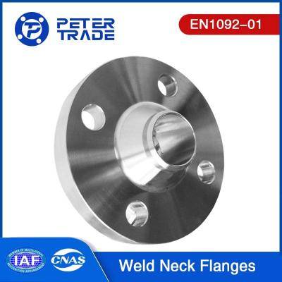 China EN1092-01 Weld Neck Raised Face Flange PN63 4 Inch Carbon Steel A105 for Chemical Industry for sale