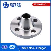 China EN1092-01 Type 11 Carbon Steel Weld Neck Flange A105 PN 250 Raised Face WNRF for Pipelines for sale