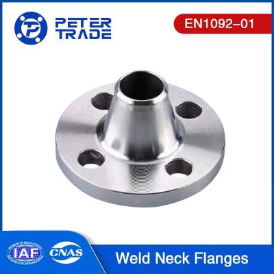 China EN1092-01 Type 11 Carbon Steel Weld Neck Flange A105 PN 250 Raised Face WNRF for Pipelines for sale