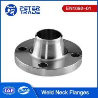 China EN1092-01 Carbon Steel Weld Neck Flange PN 320 Raised Face for High Pressure Piping Systems for sale