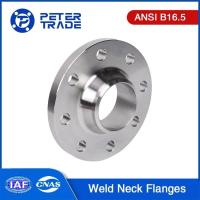 China ANSI B16.5 Class 300 Carbon Steel Weld Neck Flange A105 WNRF RF FF 1/2 to 24 Inch for sale