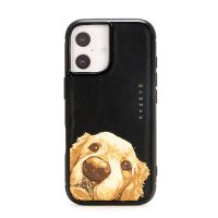 China PU Leather Hybrid Phone Case With Raised Screen Printing Shockproof TPU Bumper for sale