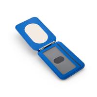 China OEM Leather Foldable MagSafe Mirror Wallet With Magnetic Card Holder Design for sale