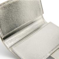 China OEM Foldable Metallic Leather Magnetic Wallet MagSafe With Card Holder for sale