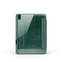 China Custom Vegan Leather Magnetic Tablet Cover With Tri Fold Stand Function For IPad for sale