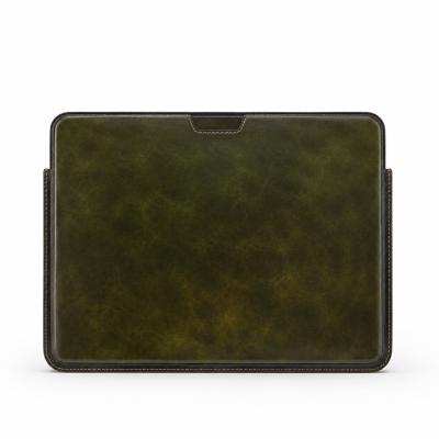 China OEM Premium Leather Tablet Sleeve With Protective Pouch Handcrafted Stitching for sale