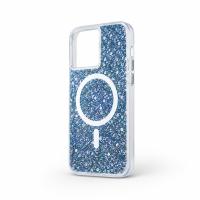 China OEM Custom Glitter MagSafe Clear Phone Case With Transparent Protective Bumper for sale