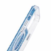 China OEM Custom Glitter MagSafe Clear Phone Case With Transparent Protective Bumper for sale