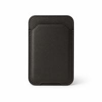 China Custom Single Pocket Leather Card Holder Slim MagSafe Magnetic Card Holder for sale