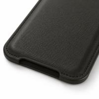 China Custom Single Pocket Leather Card Holder Slim MagSafe Magnetic Card Holder for sale