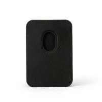 China Custom Single Pocket Leather Card Holder Slim MagSafe Magnetic Card Holder for sale