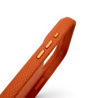 China OEM Full Wrap Textured Leather Mobile Phone Case With Protective Cover Design for sale
