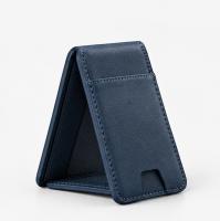 China OEM Foldable Leather Phone Stand Wallet With Card Holder for sale