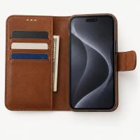 China OEM Leather Full Cover Folio Wallet Phone Case With Multiple Card Slots for sale