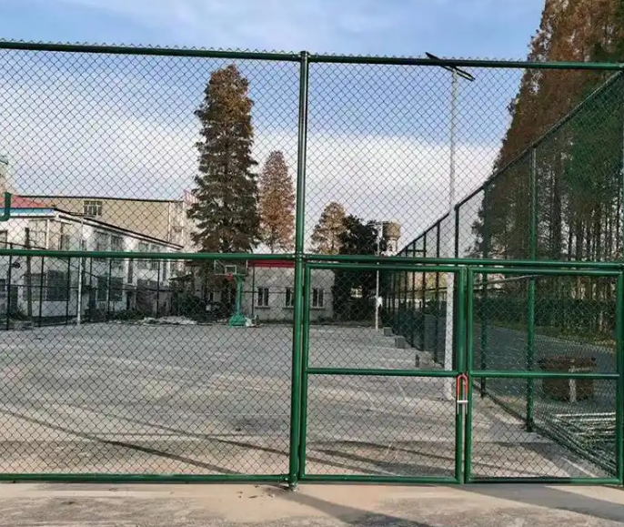 Badminton court fence