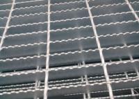 China Welded Serrated Steel Bar Grating , Various Size Heavy Duty Bar Grating for sale