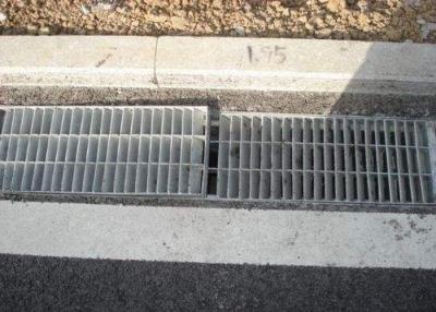 China Black / Silver Steel Grating Drain Cover 3mm / 5mm / Custom Thickness for sale