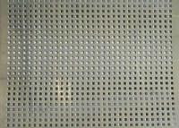 China Square Hole Perforated Stainless Steel Plate , Length 1m Perforated Mesh Sheet for sale