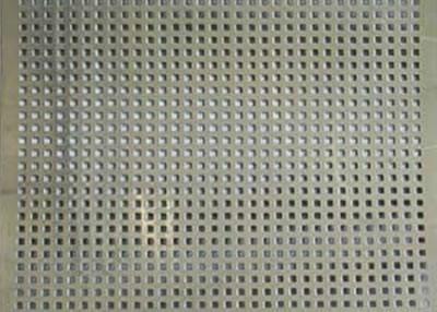 China Square Hole Perforated Stainless Steel Plate , Length 1m Perforated Mesh Sheet for sale