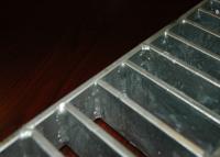 China Swaged Pressure Steel Step Treads , Black Locked Metal Treads For Steps for sale