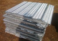 China Swaged Pressure Steel Step Treads , Black Locked Metal Treads For Steps for sale