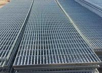 China Plain Type Metal Walkway Grating , 25 X 5 / 30 X 3 Galvanized Floor Grating for sale