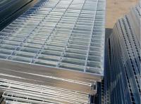 China Outdoor Anti Slip Galvanized Bar Grating , 30 * 3mm Metal Grid Flooring for sale