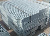 China Self Color Mild Steel Grating , Fire Brigade Driveways Galvanised Grid Flooring for sale