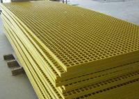 China Anti Slip Yellow Color Plastic Floor Grating Customized Dimeensions for sale