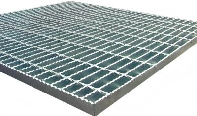 China Building Materials Galvanized Metal Steel Bar Grating with Fixing Clips for Municipal Projects for sale