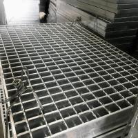China Heavy Duty Galvanized Steel Grating Manhole Cover Stair Tread Floor Drain for Plazas for sale