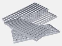 China Heavy Duty Galvanized Steel Grating Manhole Cover Stair Tread Floor Drain for Plazas for sale