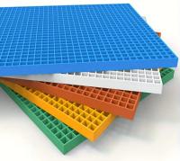 China Fiberglass Reinforced Plastic Grate FRP Grating GRP Gratings Walkway Flooring for sale