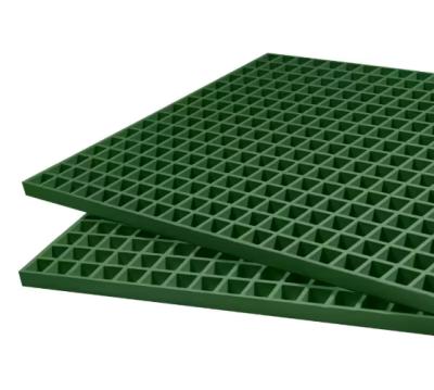 China 38X38X38 GRP FRP Grating Walkway Pigeon Floor Fiberglass Plastic Grid Fiberglass Mesh Grating for sale