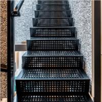 China Hot DIP Galvanized Steel Stair Tread T325/30/100 and T255/30/100 Customizable Sizes for Welded Flat Bar Grating Stairs for sale