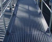China Hot Dipped Galvanized Steel Stair Treads with Aluminum Perforated Modular Configuration for Heavy-Duty Use for sale