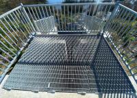 China Customizable Construction Tank Walkway with High Zinc Coating Steel Grating Platform for sale
