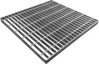 China Swage-Locked Riveted Smooth Steel Grating for Heavy Duty Applications for sale