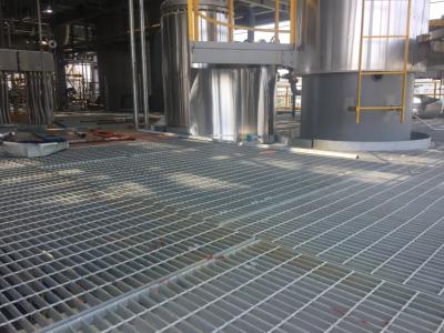 China Hot-DIP Galvanized Stainless Steel Grating for High Strength Outdoor Stair Treads and Platform Walkways for sale