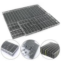 China Hot Dip Galvanized 25X5 Serrated Steel Grating for Heavy Duty Industrial Platforms for sale