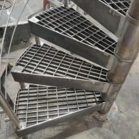 China Outdoor Hot DIP Galvanized Steel Stair Tread with 25 x 3 to 100 x 8 Bearing Bar and ANSI/NAAMM Standard for sale