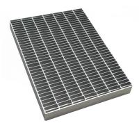 China Outdoor Hot DIP Galvanized Steel Stair Tread with 25 x 3 to 100 x 8 Bearing Bar and ANSI/NAAMM Standard for sale