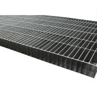 China Corrosion Resistant Heavy-Duty Galvanized Steel Stair Treads with Non-Slip Surface for Safe Walkways for sale
