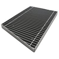 China Hot Dipped Galvanized Steel Bar Grating Stair Tread for Heavy Load Bearing with Customizable Sizes for sale