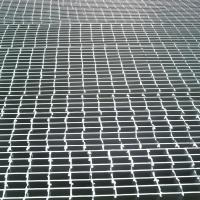 China Hot-Dip Galvanized Steel Grating Stair Tread with Anti-Slip Surface and Customizable Sizes for Construction for sale