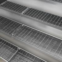 China Hot DIP Galvanized Steel Stair Treads with Anti Slip Nosing and Customizable Sizes for Industrial Use for sale