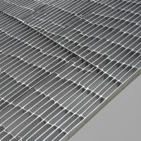 China Rust-Proof Galvanized Steel Grating Platform with Serrated Non-Slip Surface for Industrial Walkways for sale