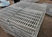 China Hot-DIP Galvanized Stainless Steel Grating for Outdoor Exterior Stair Treads and Platform Walkways for sale