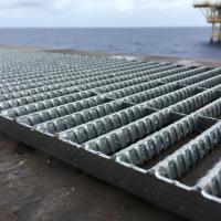 China Galvanized Non-Slip Offshore Steel Grating for Heavy Duty Industrial Walkways for sale