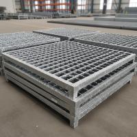 China Hot Dipped Galvanized Steel Grating Drain Covers with Angle Bearing Edge and Customizable Sizes for sale